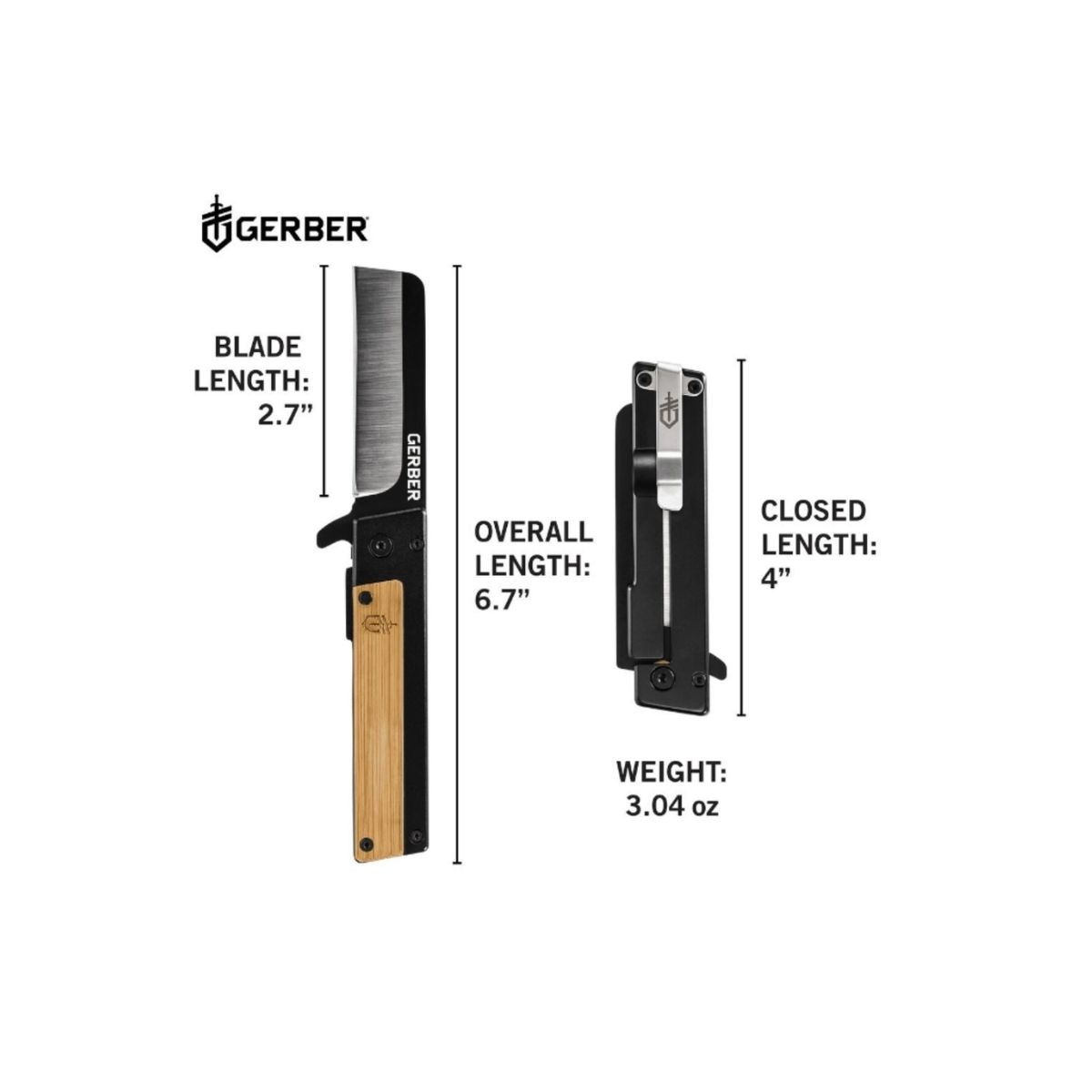 Cutit pliabil de buzunar Gerber, lungime lama 6,8 cm Quadrant Modern ...