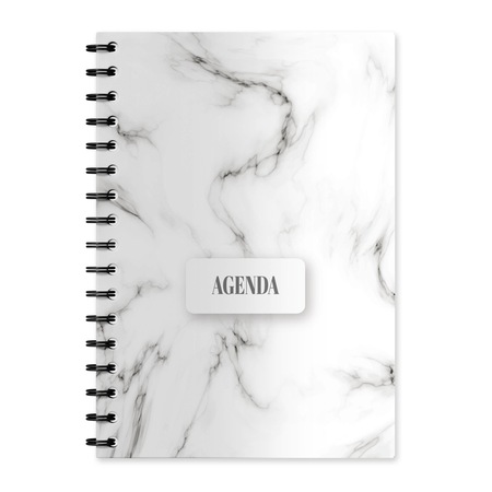 Agenda A5 nedatata, coperta carton model Marble M9 - eMAG.ro