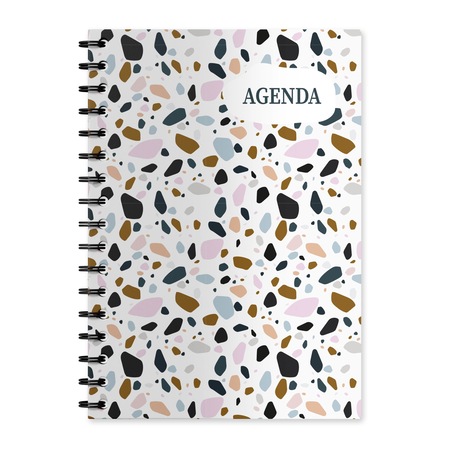Agenda A5 nedatata, coperta carton model Terazzo M11 - eMAG.ro