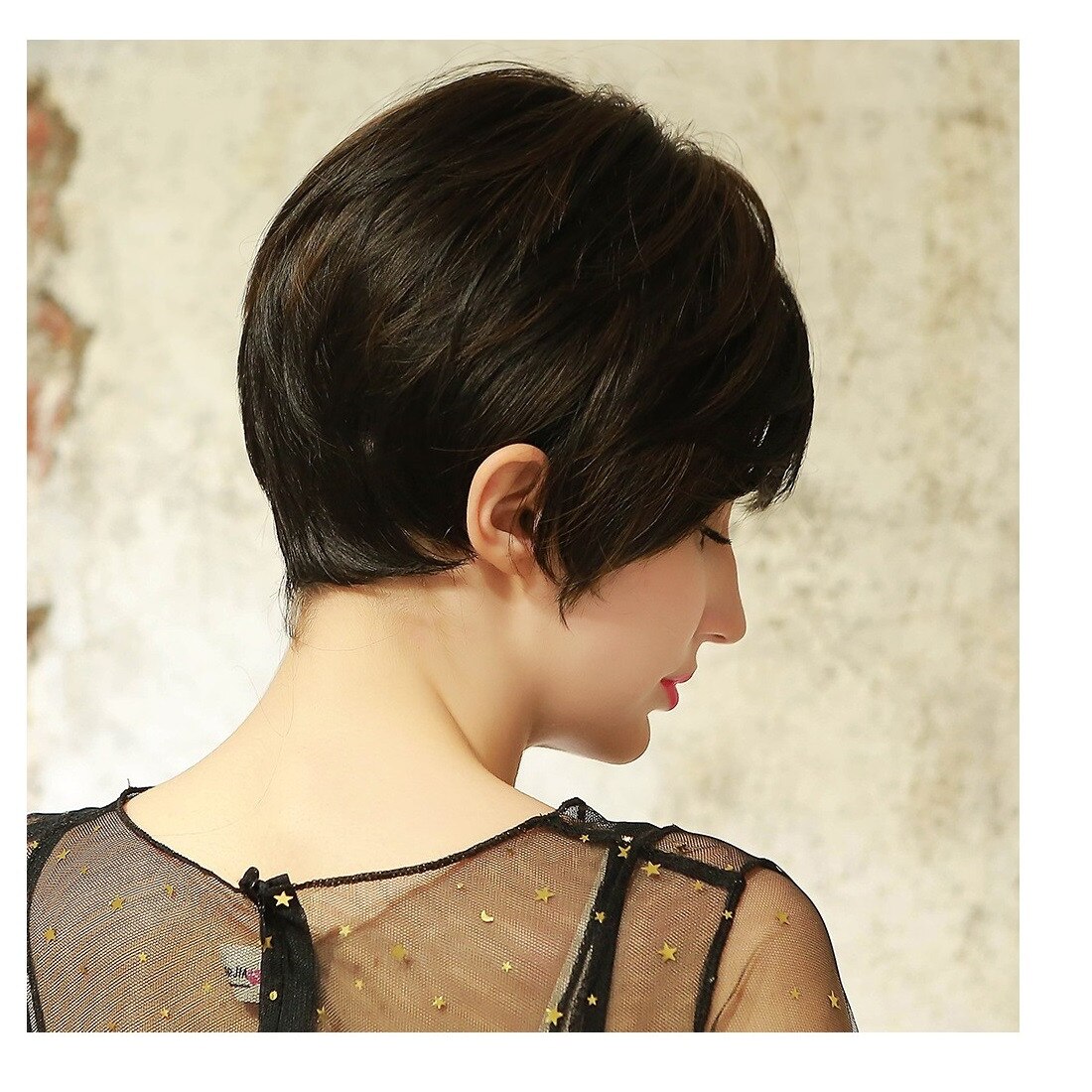 Peruca scurta Saten suvitat, Animis Beauty ®, fibra sintetica cu aspect ...