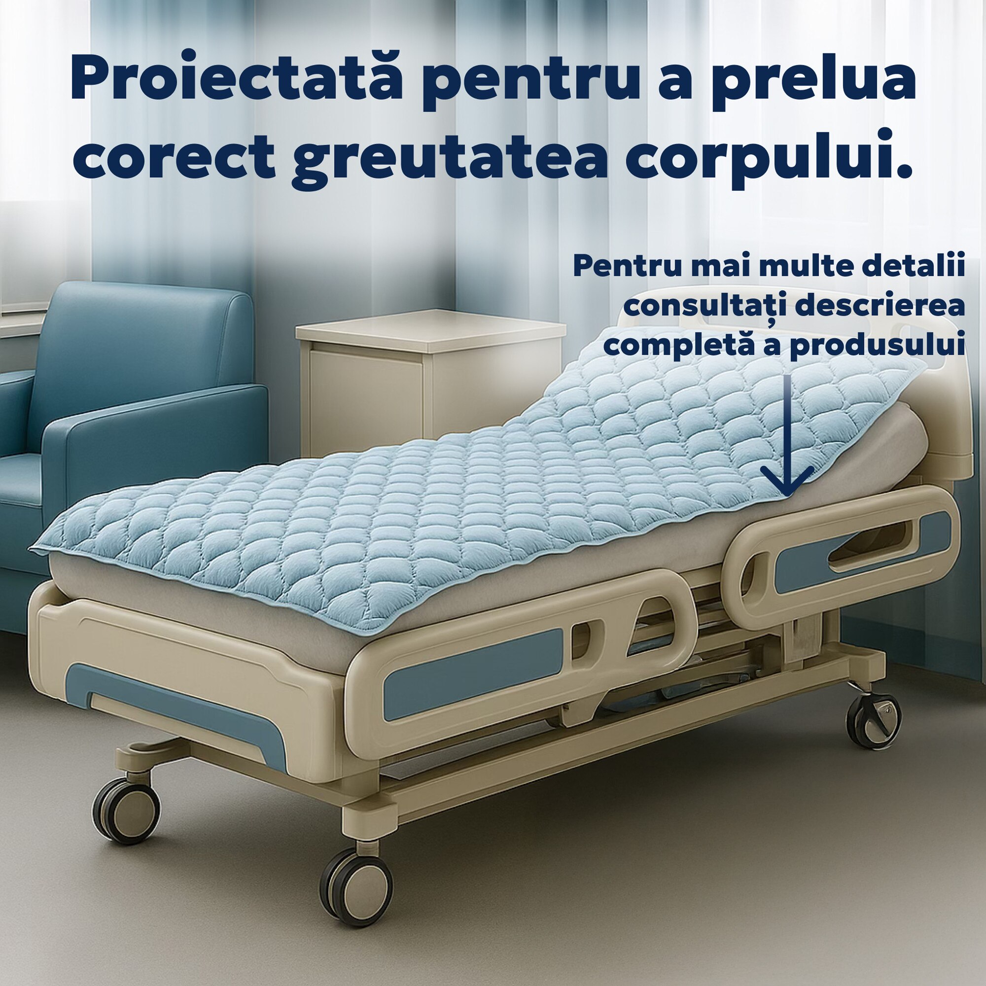 Saltea Antiescara Cu Compresor Silentios, Alhena® HF6001/HF608, Cu 2 ...
