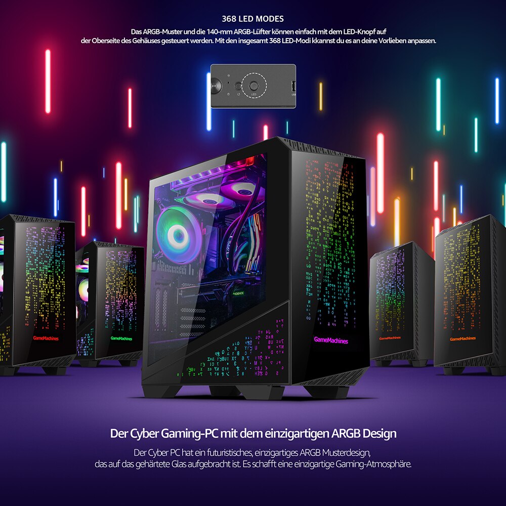 Sistem Desktop PC Gaming, GameMachines Cyber, Intel Core i7, Racire pe ...