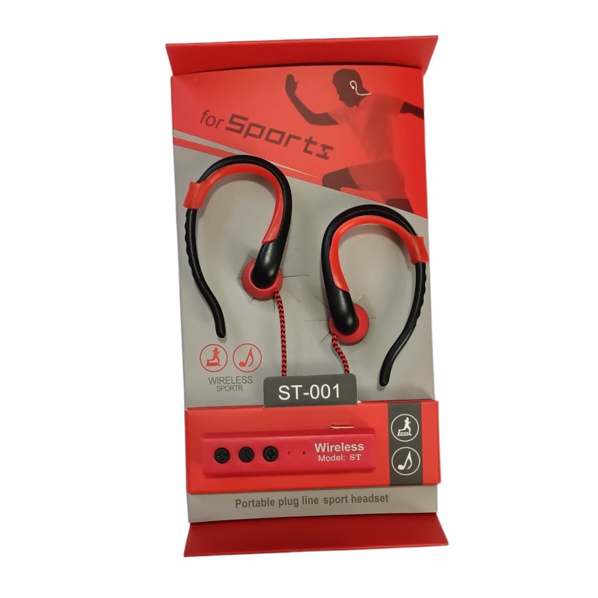 Casti Sport Wireless, ST-001, Design Ergonomic si Pliabil, Over ear ...