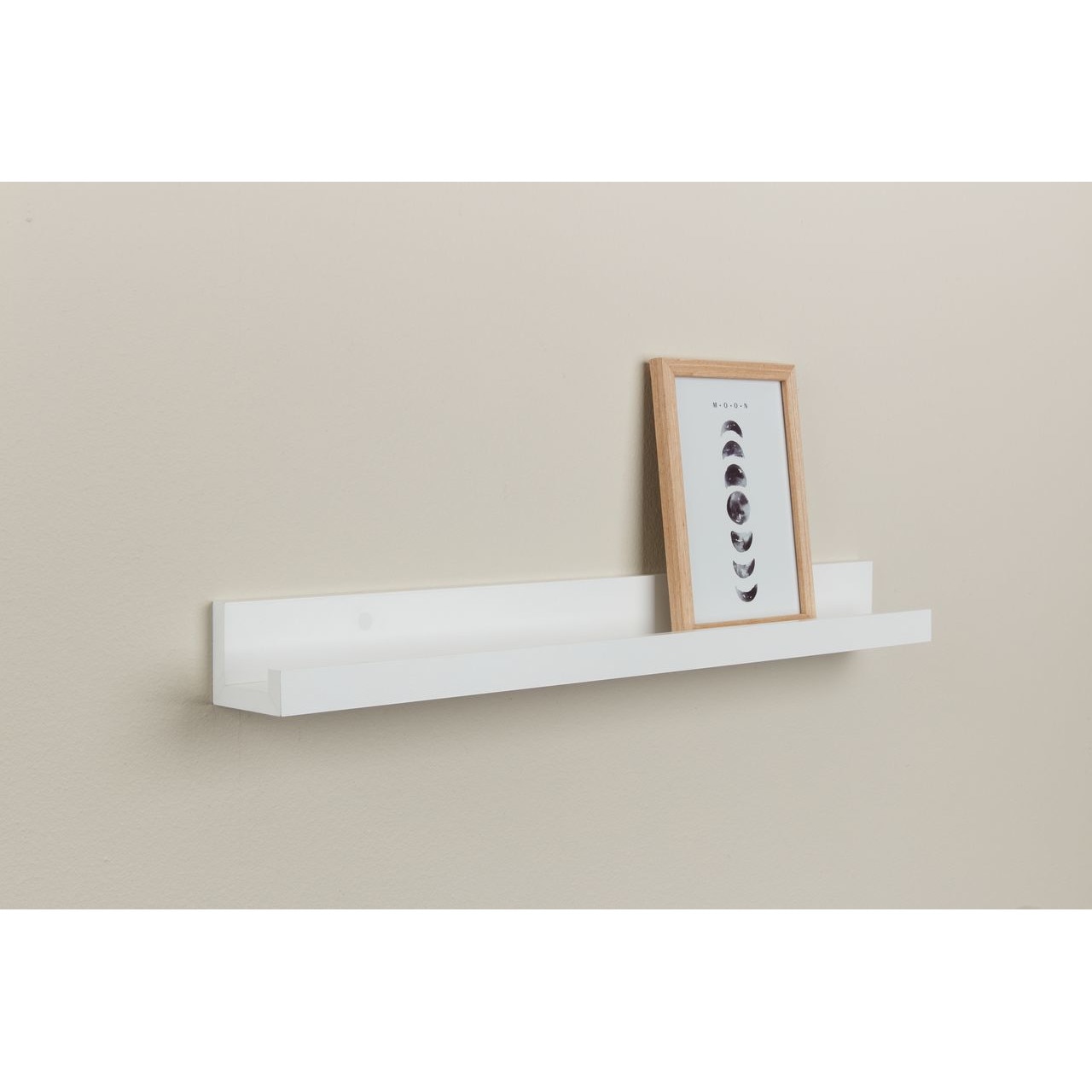 Raft tip polita rama foto, mdf alb, 60 x 7,5 cm, hol, sufragerie - eMAG.ro