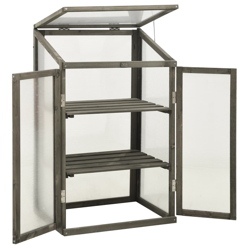 Sera gradina, 60x45x100 cm, lemn de brad, pentru legume Si rezistenta ...