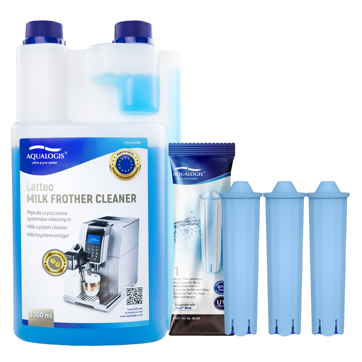 Kit intretinere pentru espressor Jura – Aqualogis, 3 x Filtru apa AL ...