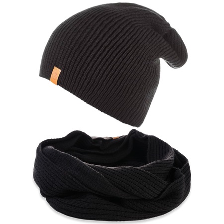 Set caciula si fular barbati, Brodrene, Acril, Dimensiune universala ...