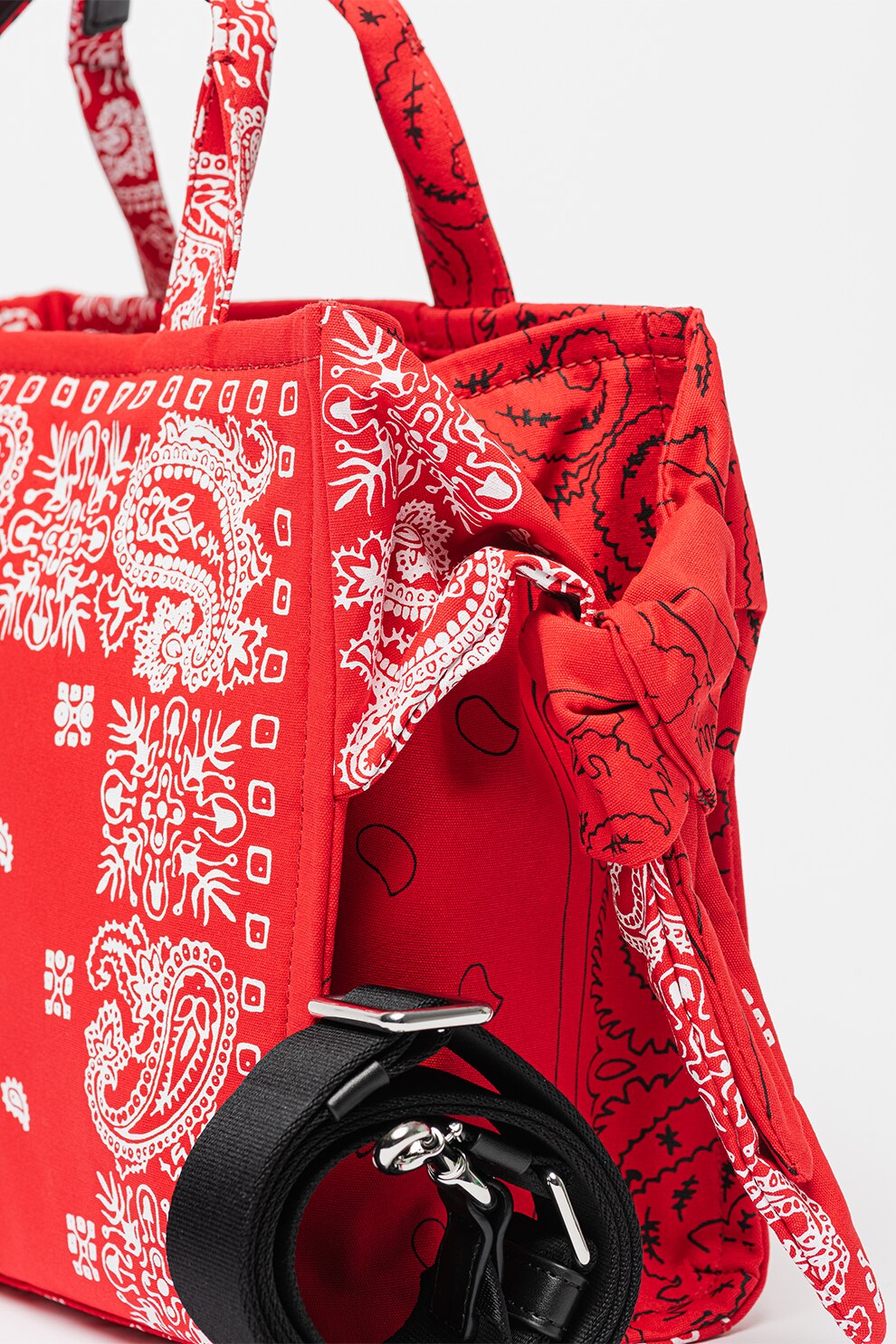 Marc Jacobs, Geanta crossbody cu imprimeu, Rosu, Alb - eMAG.ro