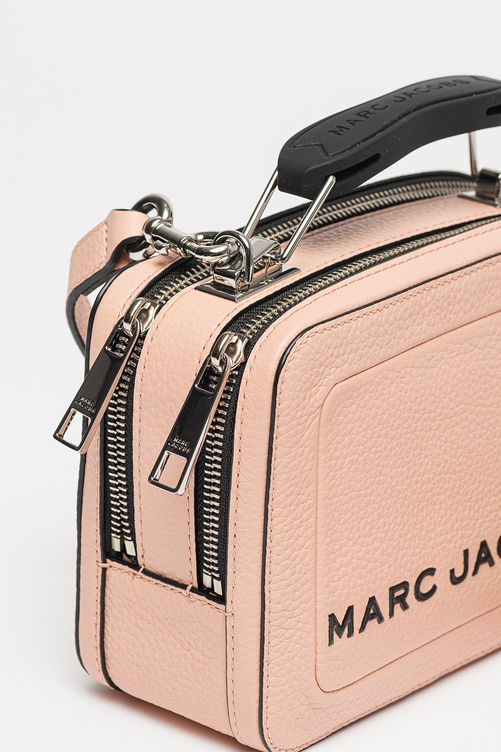 Marc Jacobs, Geanta crossbody din piele texturata The, Roz - eMAG.ro