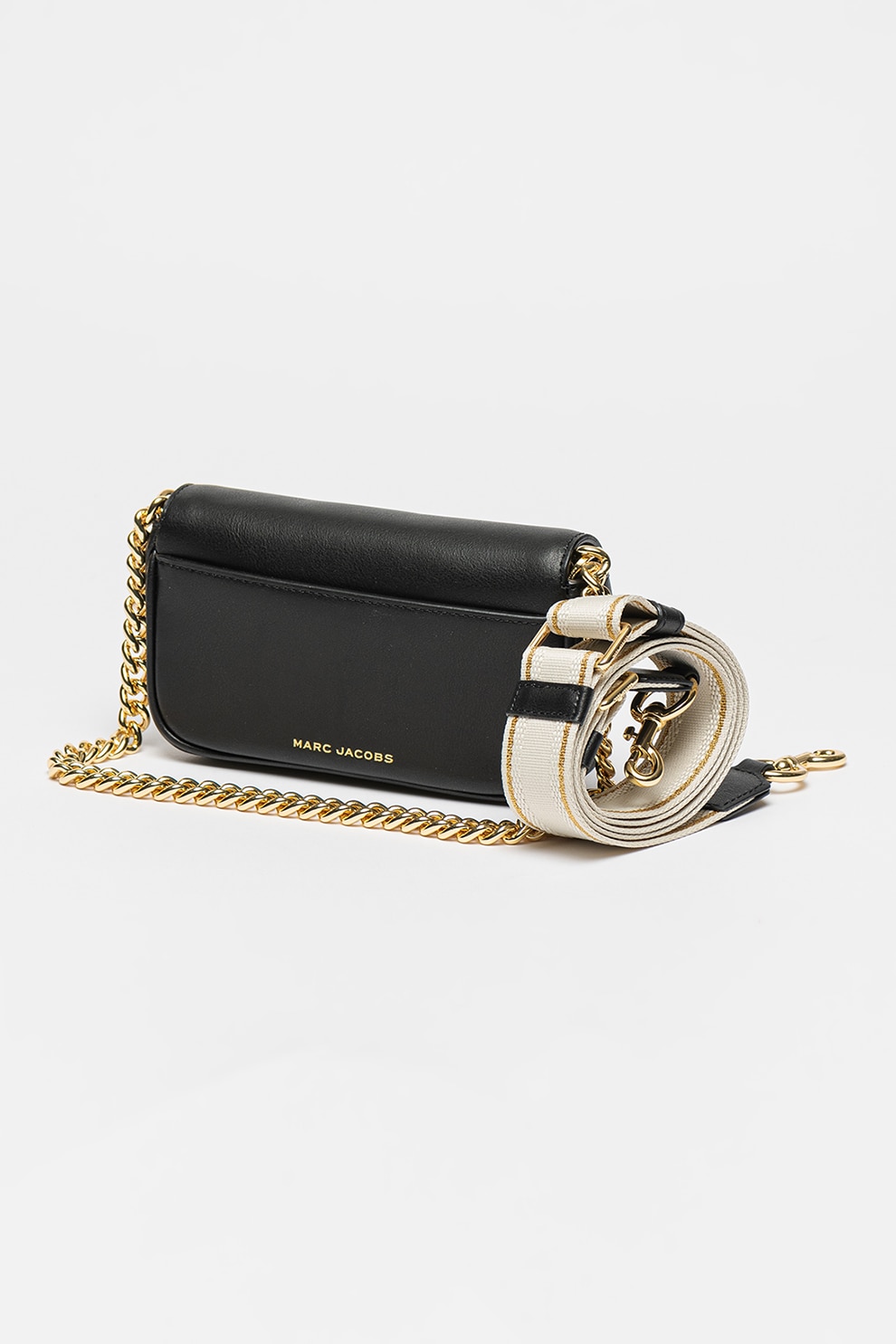 Marc Jacobs, Geanta crossbody mica din piele The, Negru - eMAG.ro