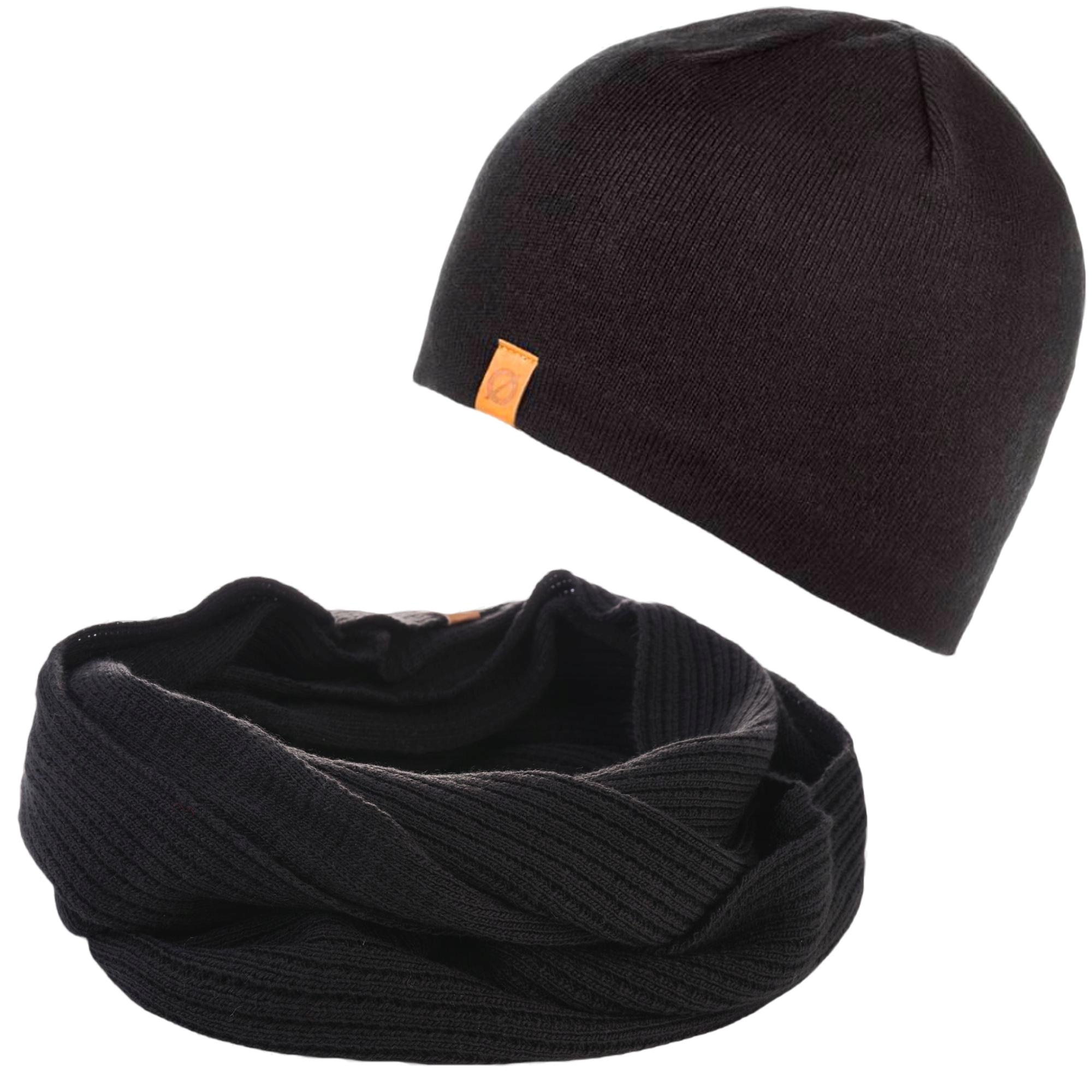 Set caciula + fular tip guler barbati, Brodrene, Acril, Circumferinta ...