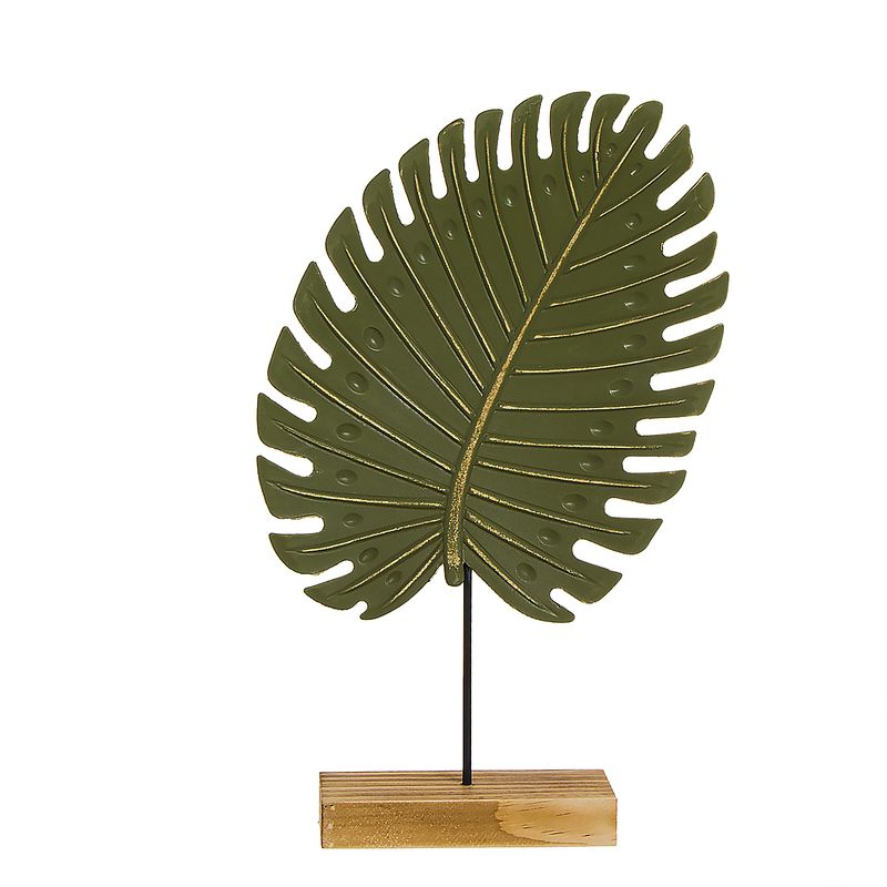Decoratiune frunza tropicala verde - eMAG.ro