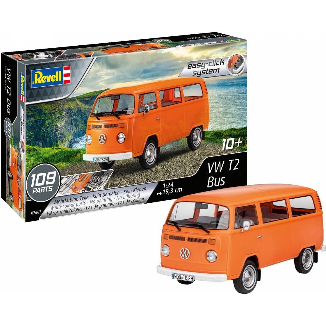 Model de asamblare, Revell, Van VW T2, 109 piese - eMAG.ro