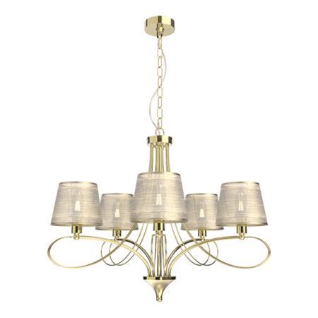 Полилей Elmark Rebecca, 5xE14, Злато - eMAG.bg