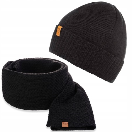 Set caciula si fular barbati, Brodrene, Acril, Dimensiune universala ...