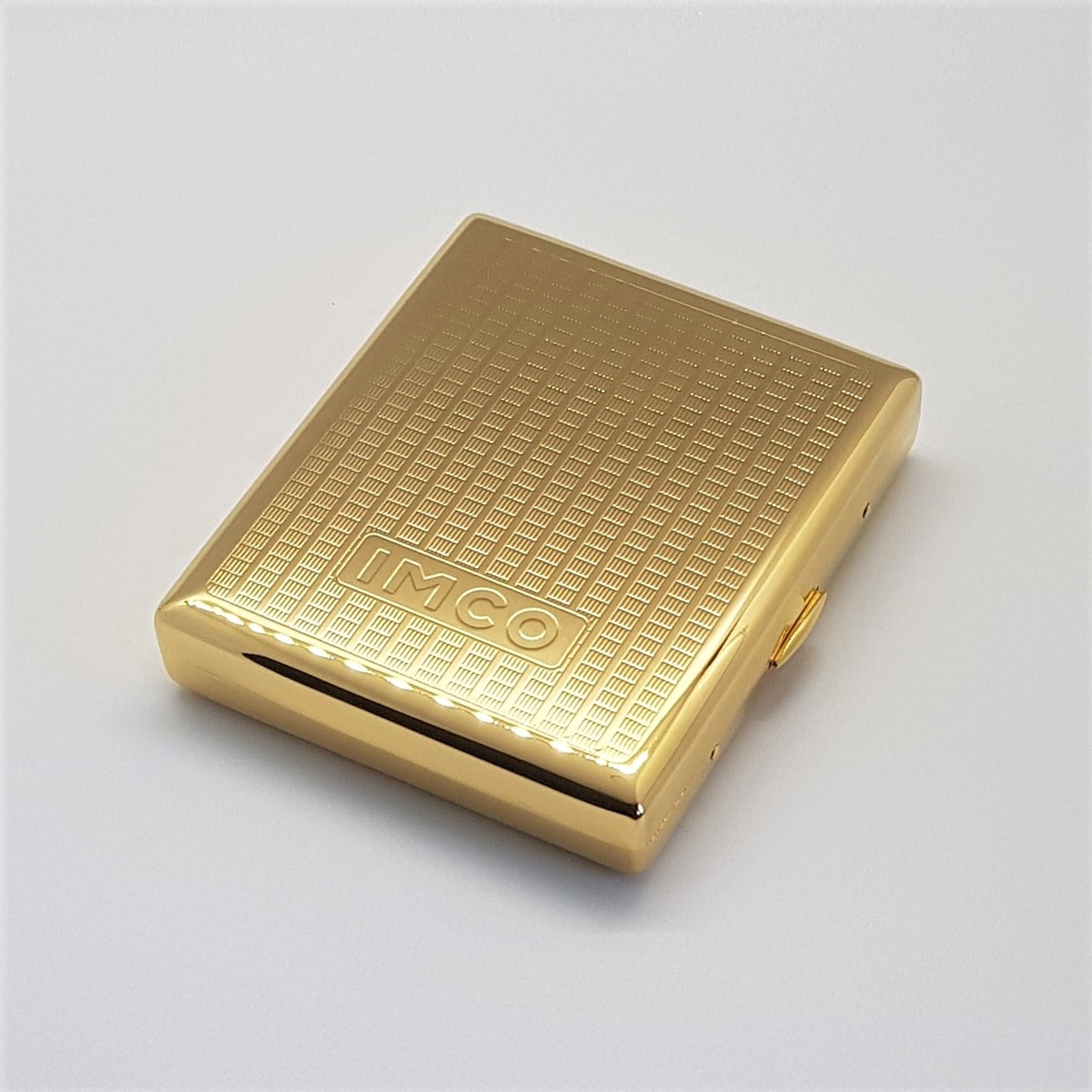 Tabachera IMCO, otel inoxidabil, culoare aurie, pentru 20 de tigari ...