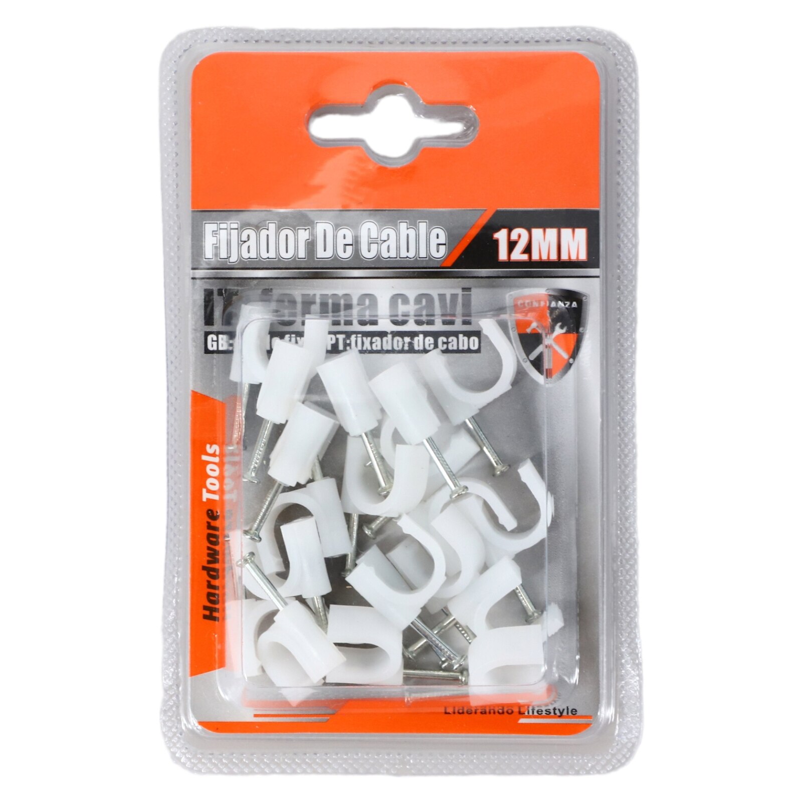 Set 20 cleme cabluri, 12 mm, Alb - eMAG.ro