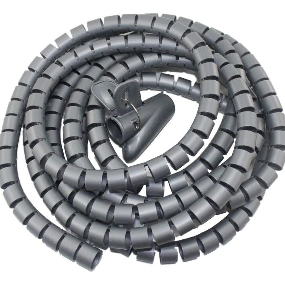 Tub organizare si protectie cabluri JZK, 1.5m, gri - eMAG.ro