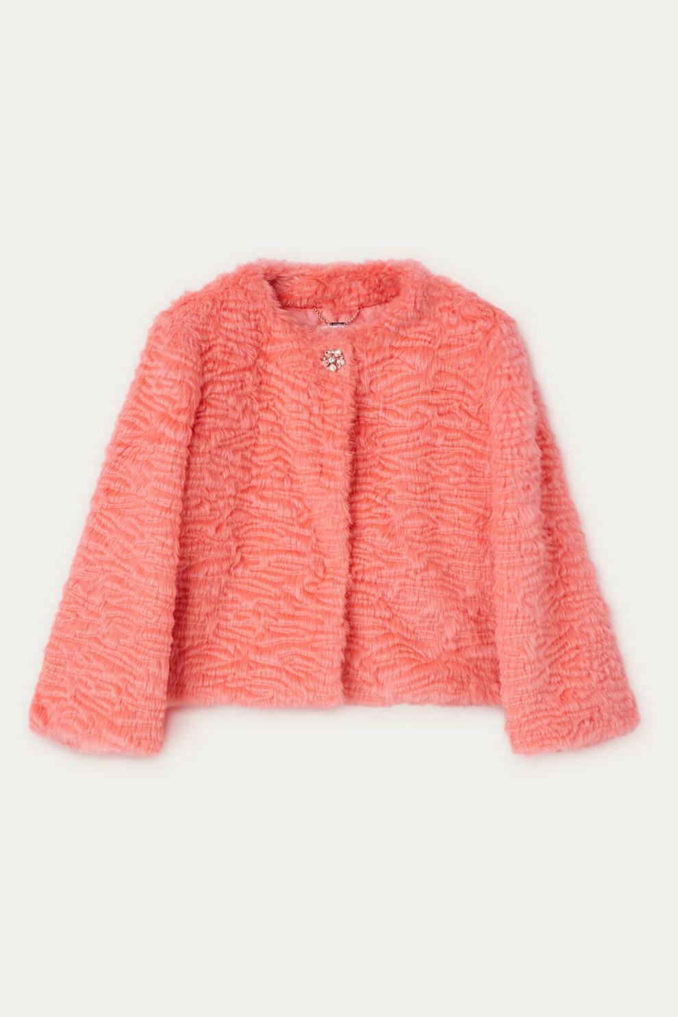 Motivi, Jacheta de blana sintetica, Roz, 36 - eMAG.ro