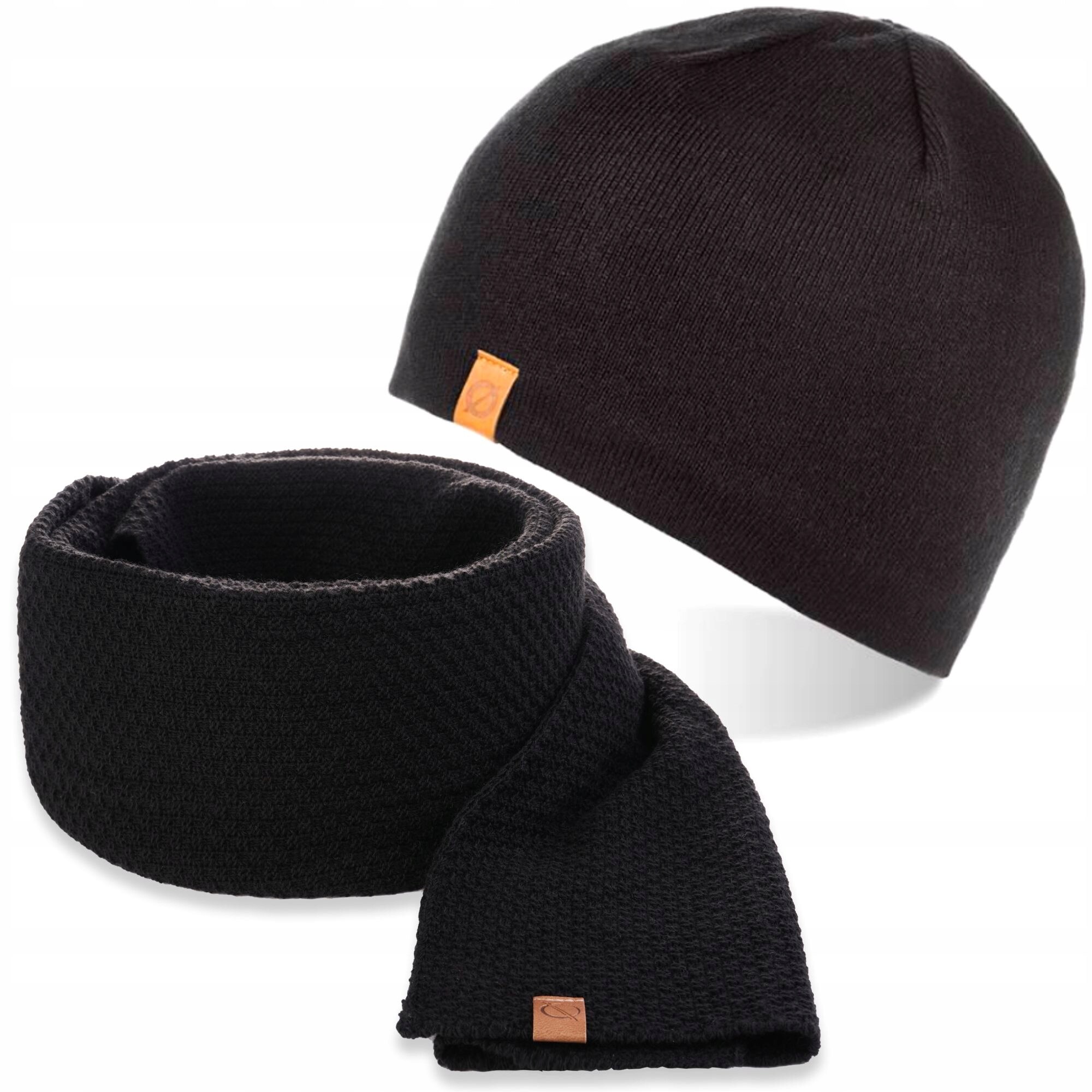 Set caciula si fular barbati, Brodrene, Fleece, Dimensiune universala ...