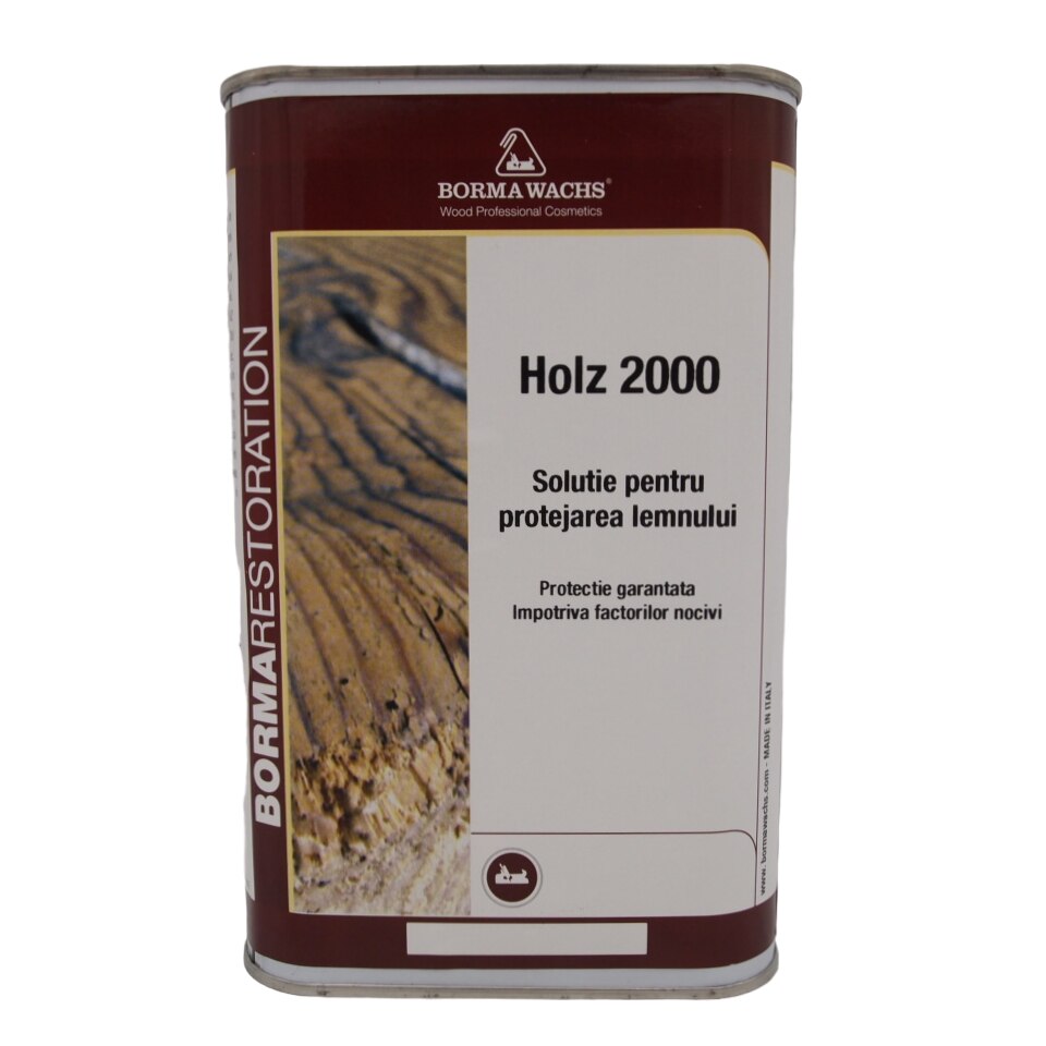 Solutie pentru protectia lemnului, Borma Wachs, Holz 2000, 1 L, previne ...