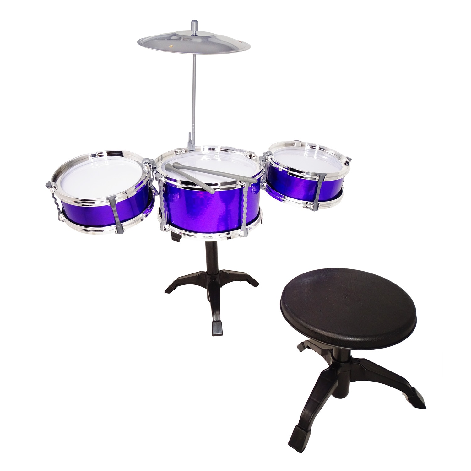 Set Tobe cu Scaunel, pentru copii, culoare Mov, 5 Piese, Salamandra ...