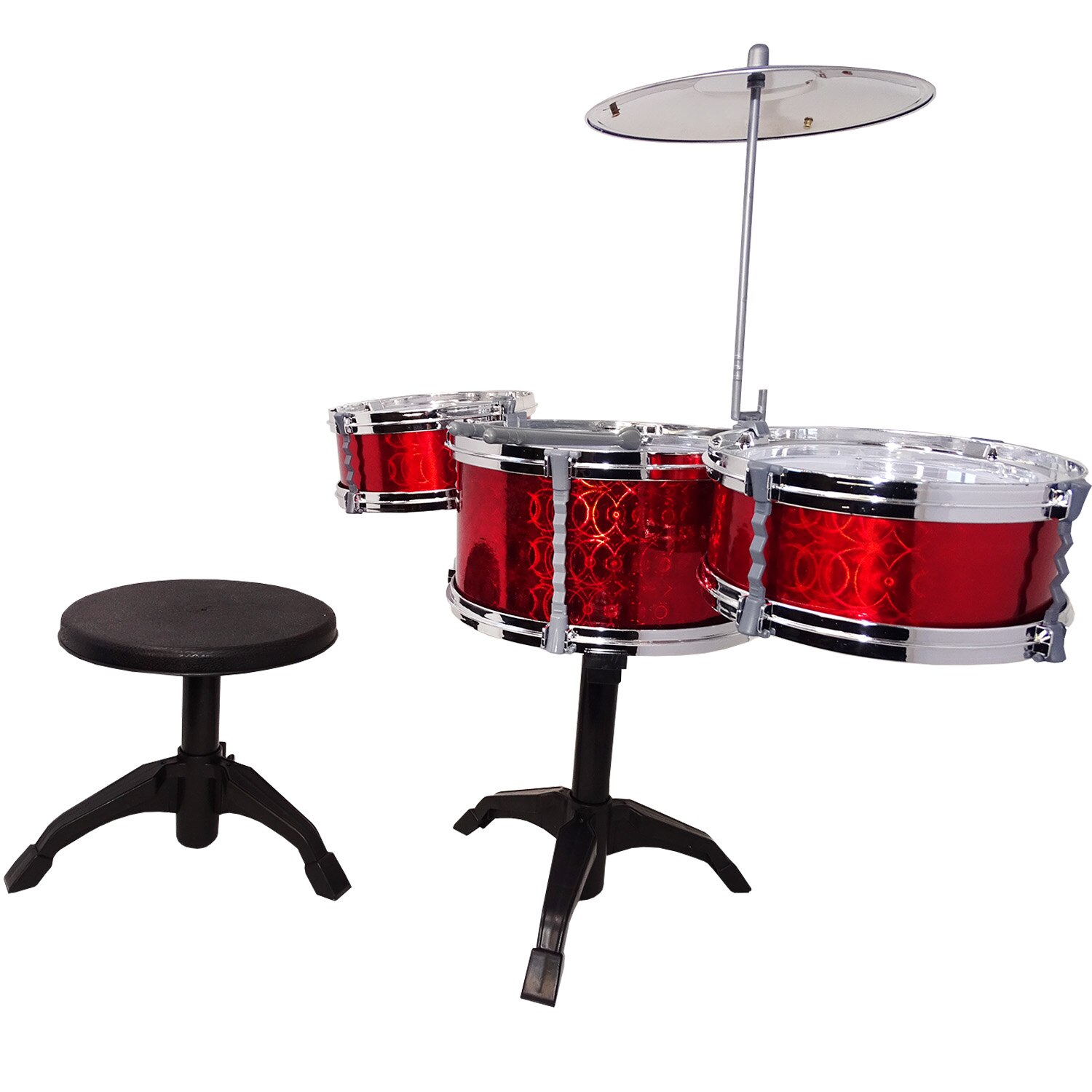 Set Tobe cu Scaunel, pentru copii, culoare Rosie, 5 Piese, Salamandra ...