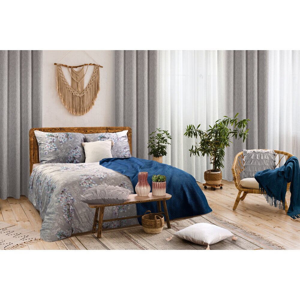 Декоративна калъфка за възглавница Eurofirany, DAISY 45x45 стомана ...