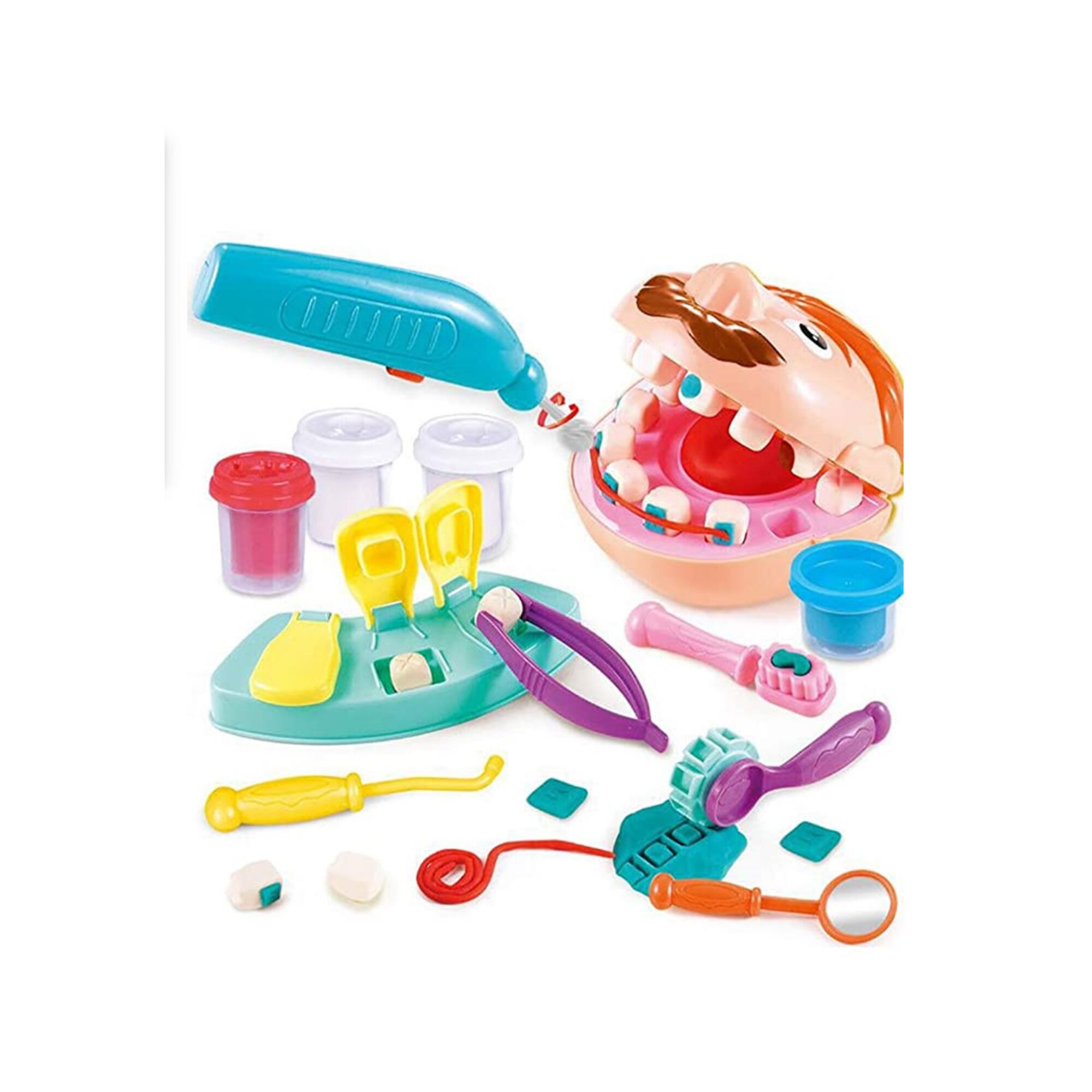 Set plastilina, Inna, La dentist, Multicolor - eMAG.ro