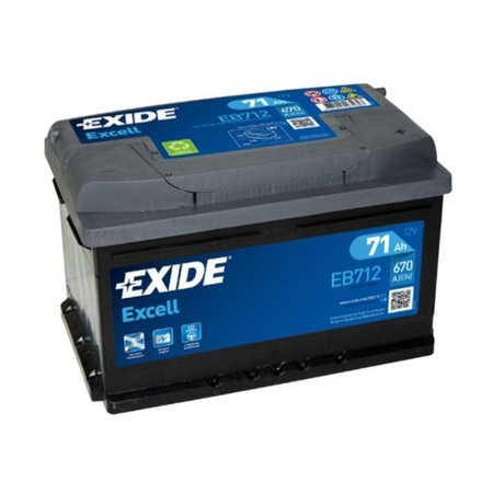 Baterie auto Exide Excell 12V 71Ah 670A - eMAG.ro