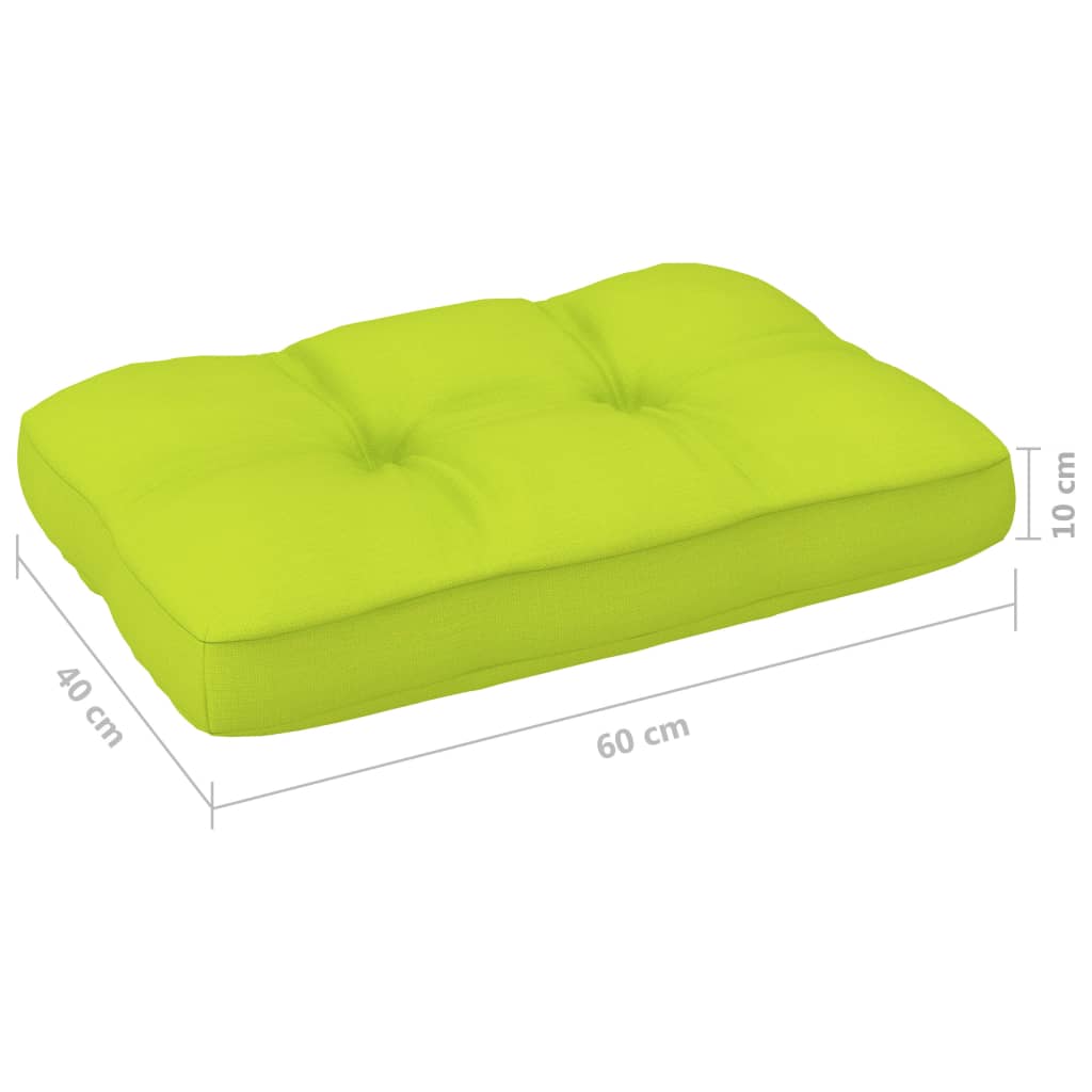 Perna pentru canapea din paleti, verde aprins, 60 x 40 x 10 cm, design ...