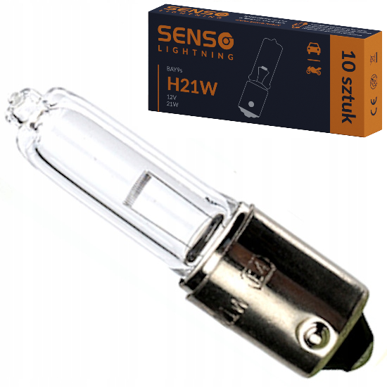 Set 10 becuri auto H21W, Senso, 12V, 21W, Transparent - eMAG.ro