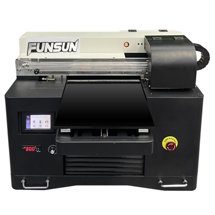 Imprimanta UV FUNSUN Flatbed A3, pentru printare pe plastic, lemn ...