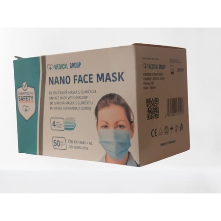 Set 50 masti de protectie, Alb, 4 straturi - eMAG.ro