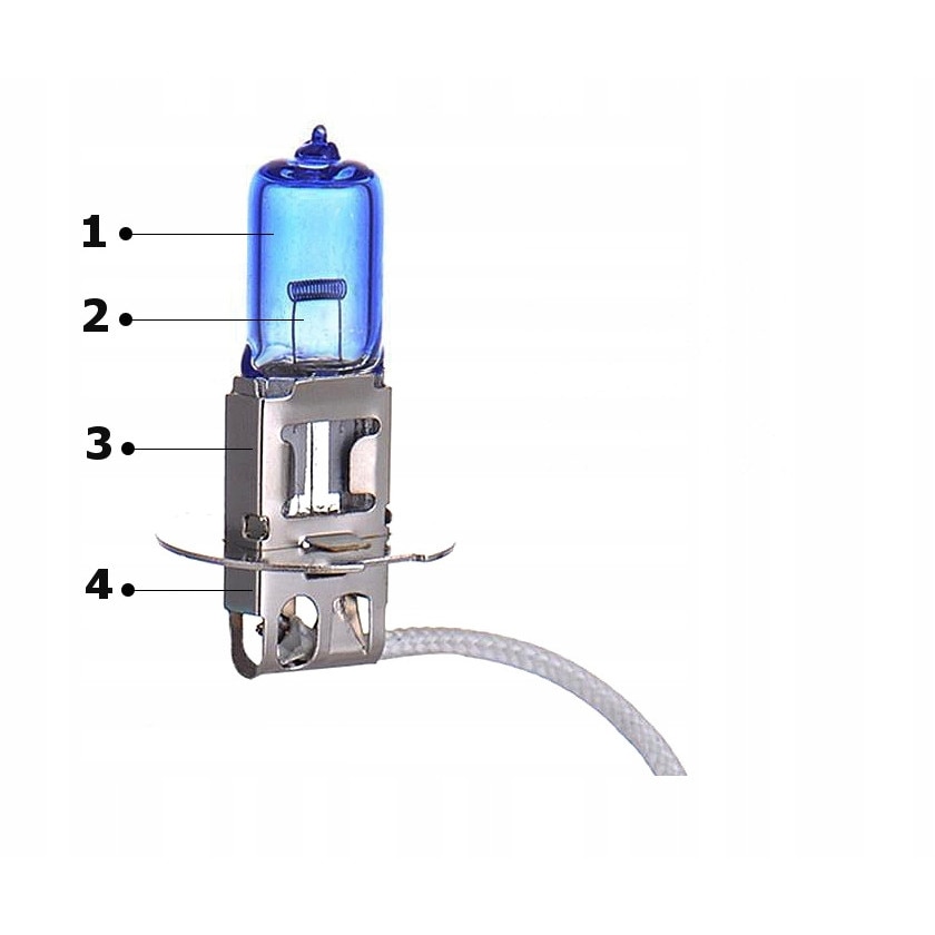 Bec auto h3, Senso, 12V, Alb - eMAG.ro