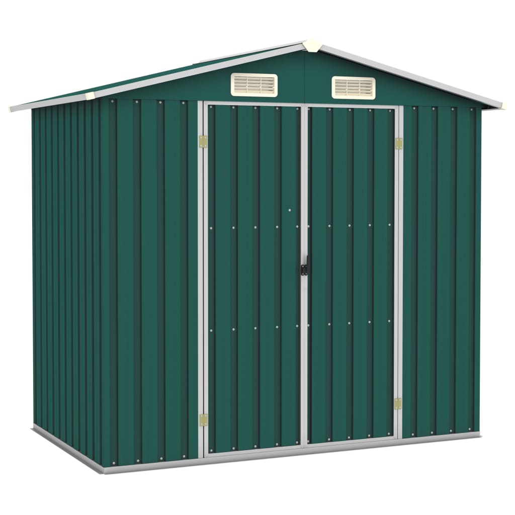 Sopron de gradina, verde, 205 x 129 x 183, otel galvanizat, pentru ...