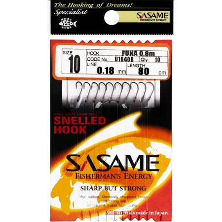 Ace legate Sasame Funa U16408, nylon alb 80 cm, 10 buc/plic, 8 - eMAG.ro