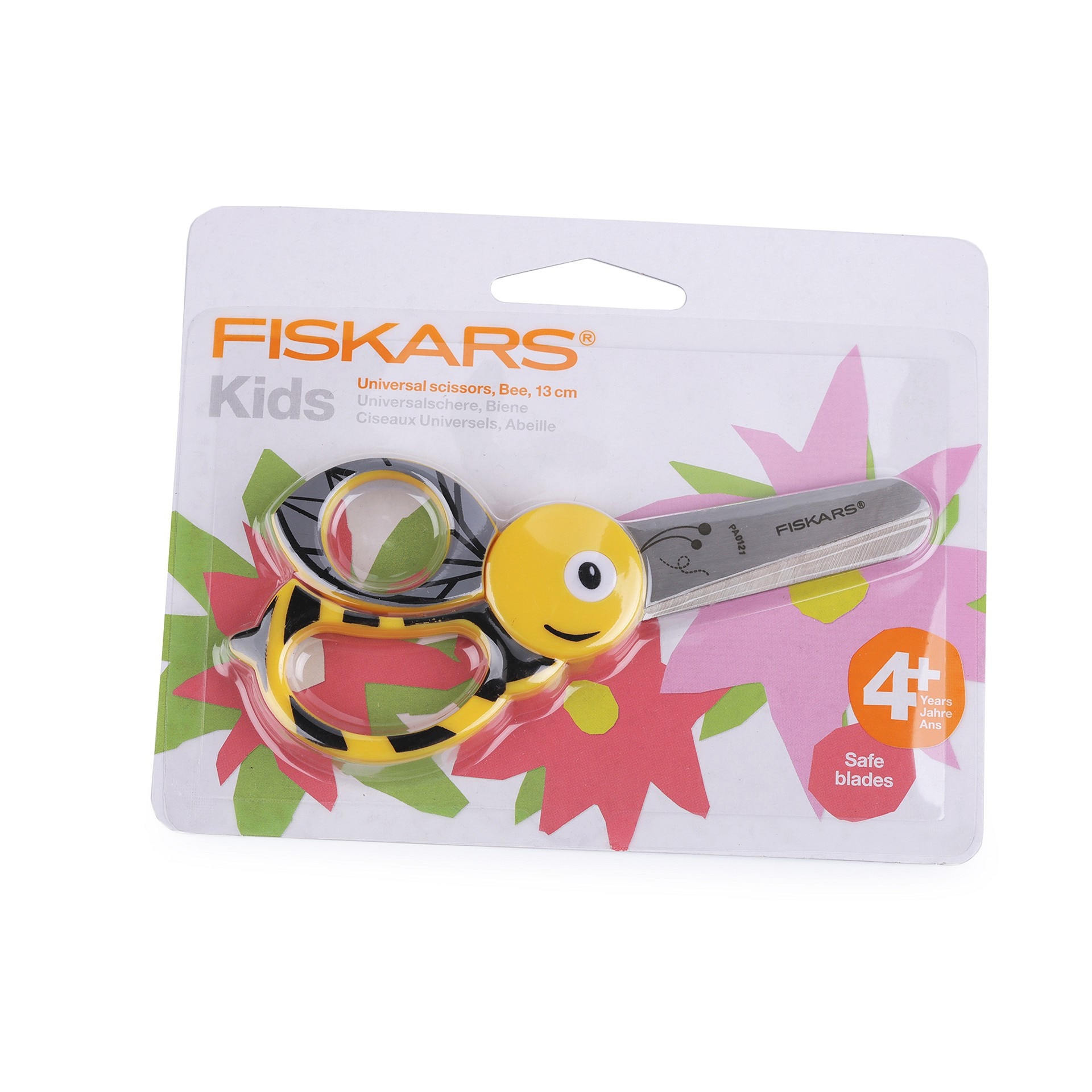 Foarfeca pentru copii stangaci si dreptaci Fiskars, 13 cm, Albinuta ...