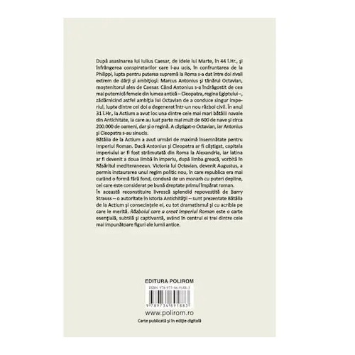 Razboiul care a creat Imperiul Roman - Barry Strauss - eMAG.ro