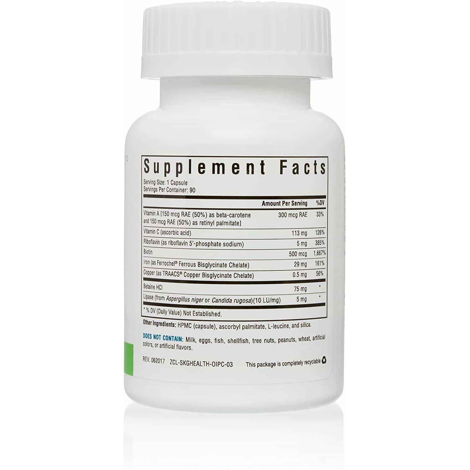 Optimal Iron Plus, Seeking Health, Fier, 90 capsule - eMAG.ro