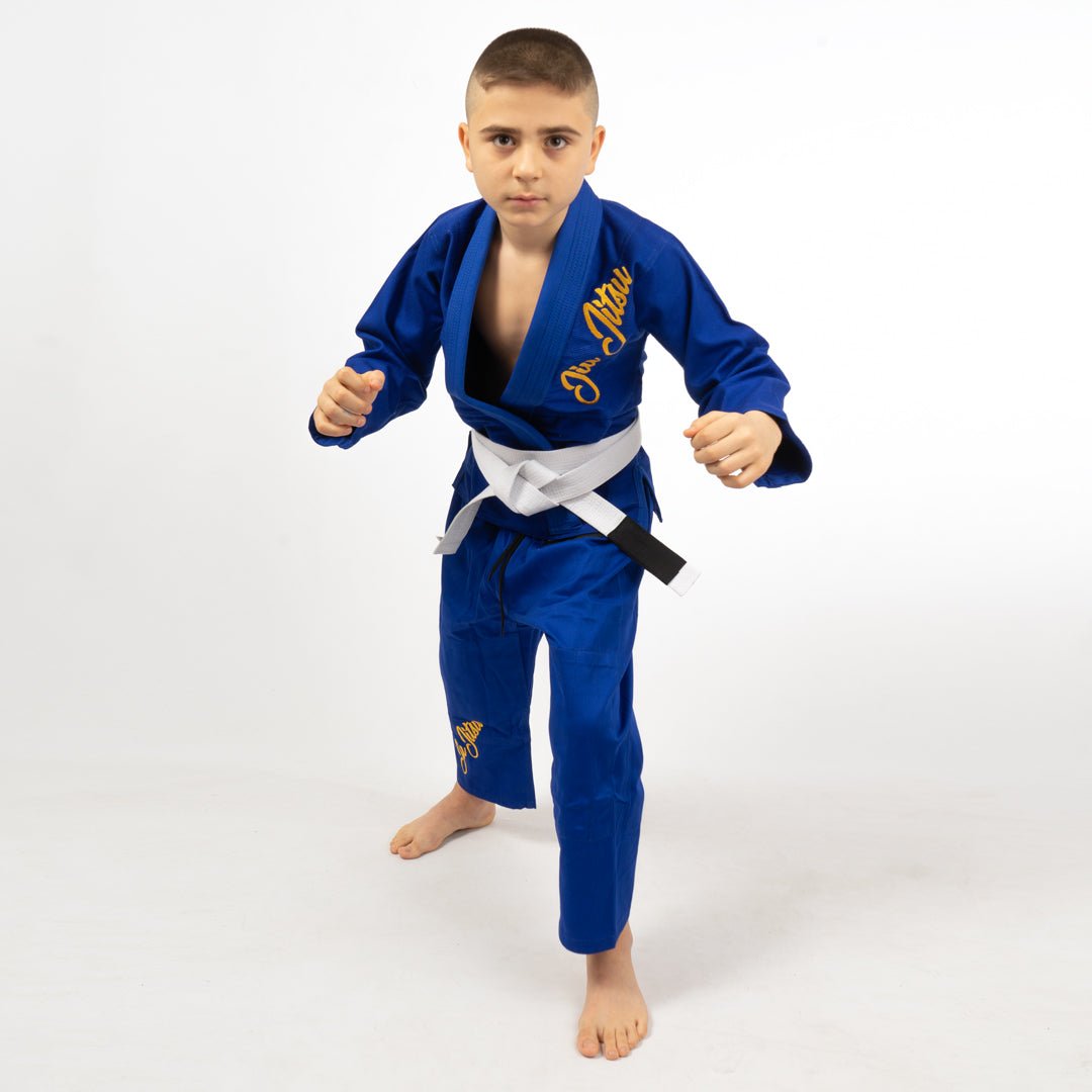 Кимоно BJJ Knockout Kids, K1, синьо, S - eMAG.bg