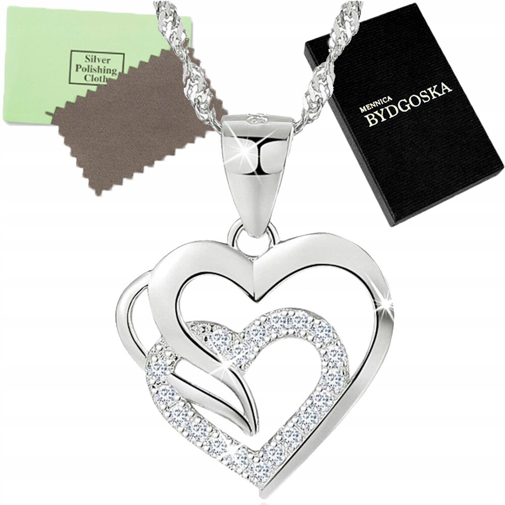 Colier dama, Mennica Bydgoska, Argint, Pandantiv inima, Argintiu - eMAG.ro