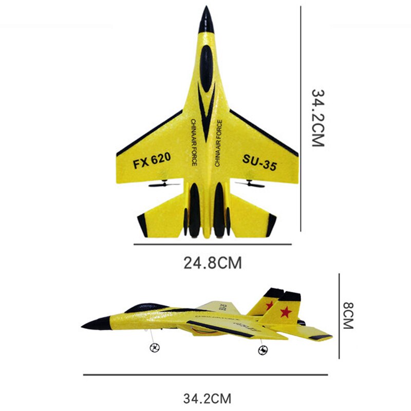 Avion cu telecomanda, Aeronava FX620, galben - eMAG.ro
