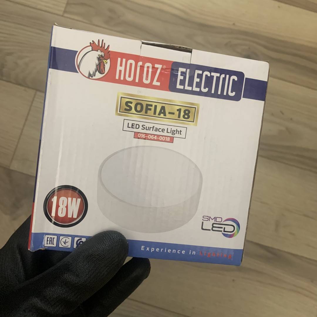Plafoniera led Horoz Sofia 18, Aluminiu, lumina rece, 18W, diametru 120 ...