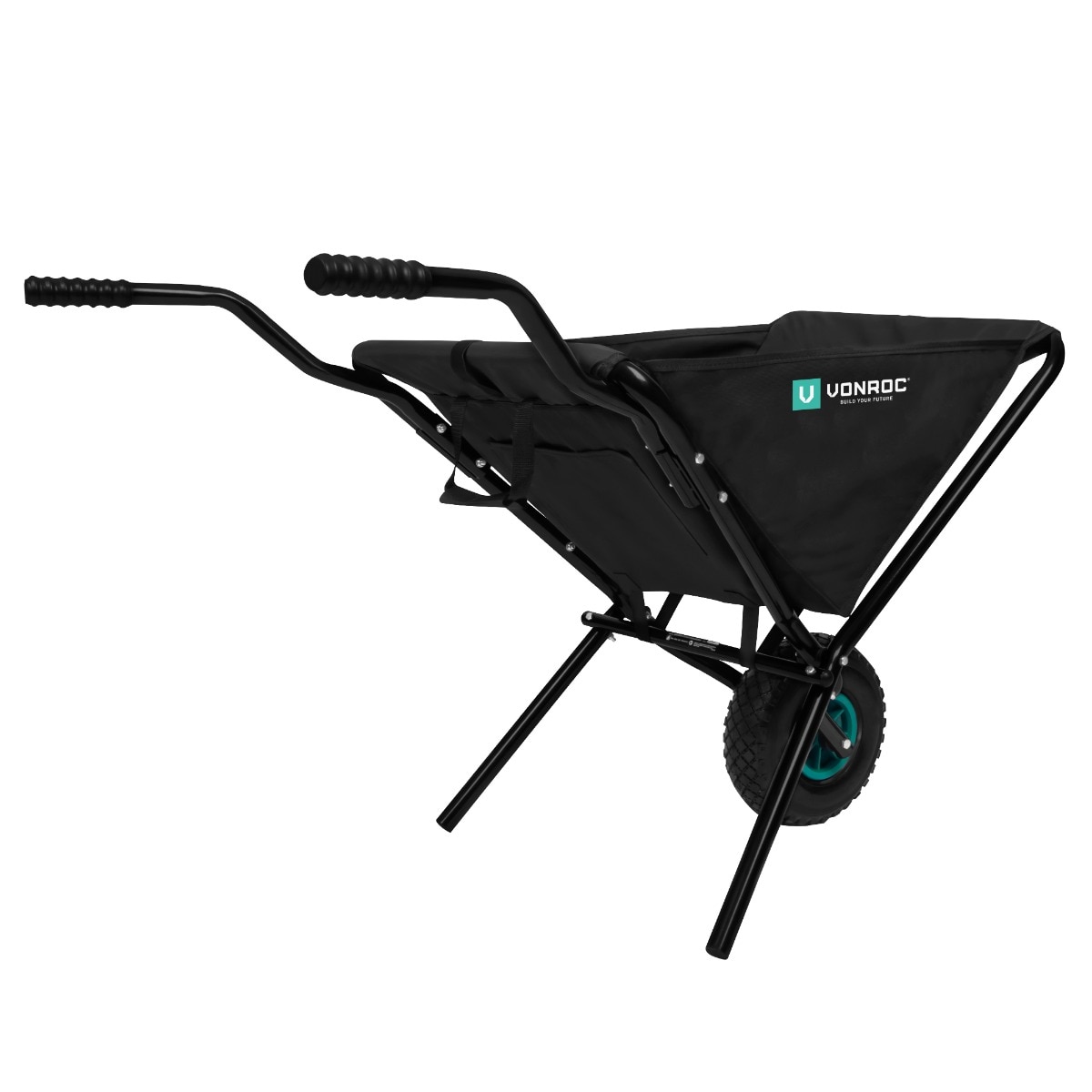 Roaba pliabila VONROC WB504XX, capacitate 50 litri/30kg, maner ...