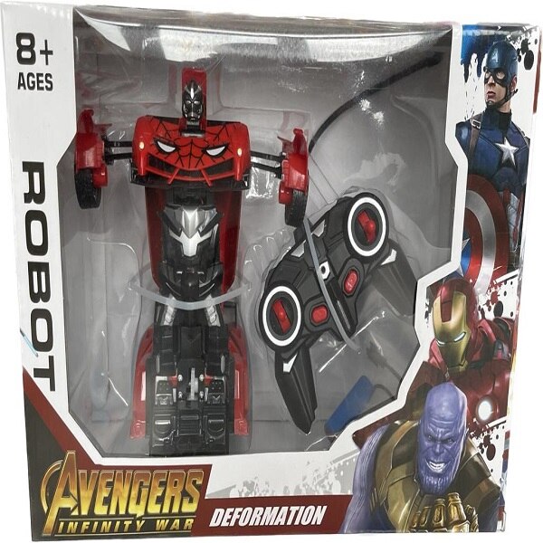 Masina robot cu telecomanda, rosu, 21 x 10 cm - eMAG.ro