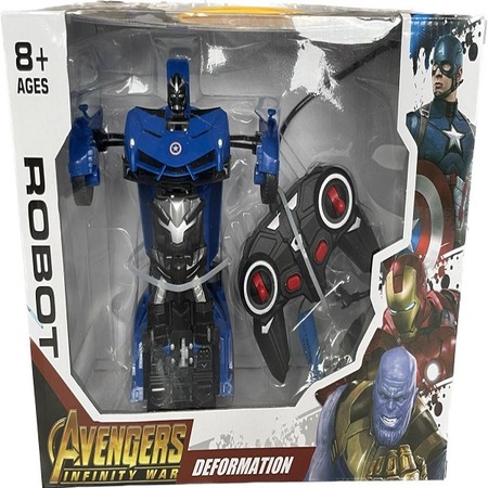 Masina robot cu telecomanda, albastru, 21 x 10 cm - eMAG.ro