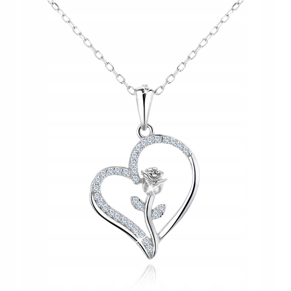 Colier dama, Mennica Bydgoska, Argint, Pandantiv inima, Argintiu - eMAG.ro