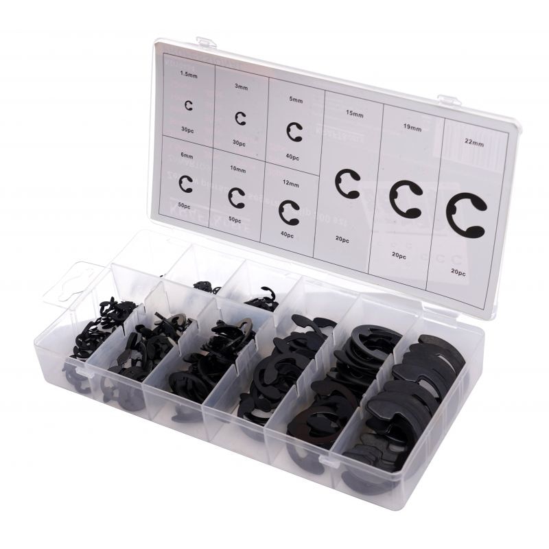 Set clipsuri siguranta tip E, 300 elemente, Kraft&Dele KD10484 - eMAG.ro