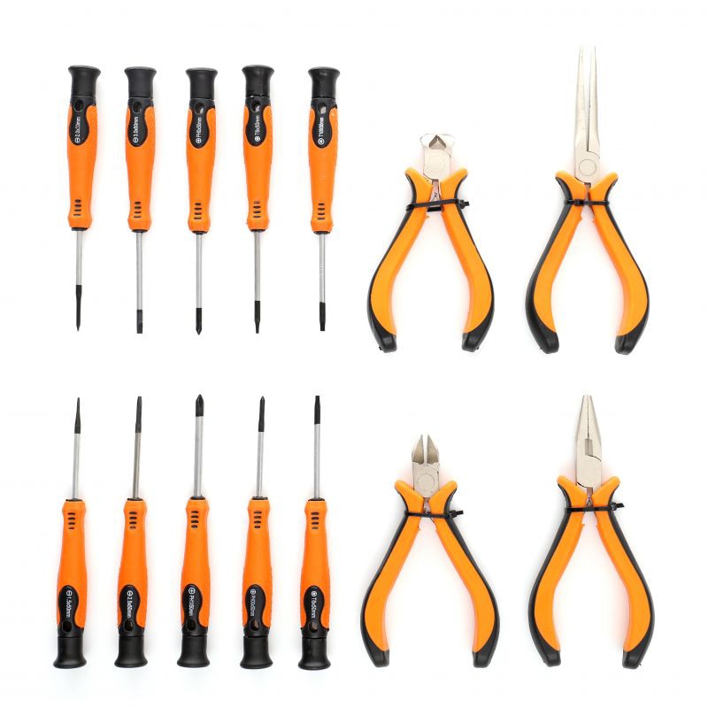 Set surubelnite si clesti diferite modele, 14 elemente, Kraft&Dele ...